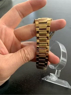 Accessories | Gold Skeleton Mechanical Mens Watch Royal Oak Style ...